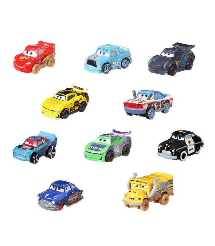Disney Pixar Cars Mini Racers 3-Pack 2023 Mix Case Of