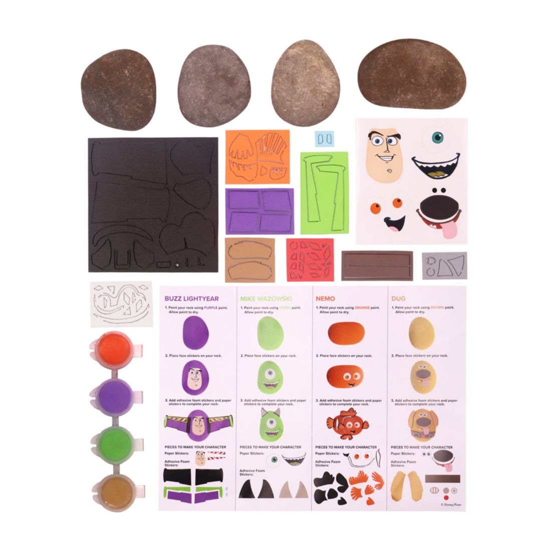 Disney Pixar - Make Your Own Rock Characters | Target Australia