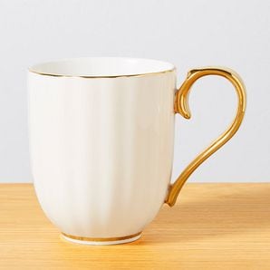 Celebrate Scalloped Mug - White | Target Australia