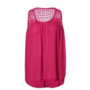 Crochet Detail Tank - Cherries | Target Australia