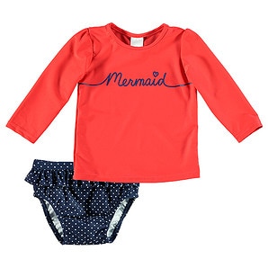 Long Sleeve Rash Vest Swim Set - Mermaid | Target Australia