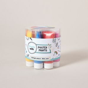 10 Pack Poster Paints | Target Australia