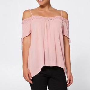 Lily Loves Lace Off The Shoulder Top | Target Australia
