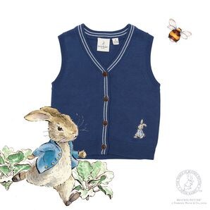 Baby Peter Rabbit Embroidered Knit Vest | Target Australia