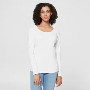 Organic Cotton Ribbed T-Shirt - White | Target Australia