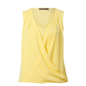 Limited Editions Drape Front Top - Mellow Yellow | Target Australia