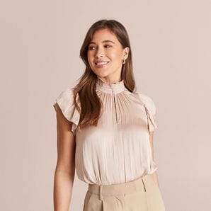 Preview Flutter Sleeve Blouse | Target Australia