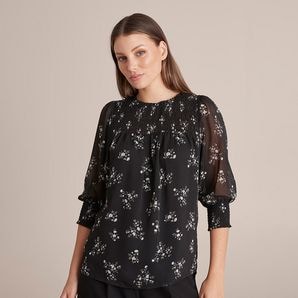 Preview Smocked Shell Top | Target Australia