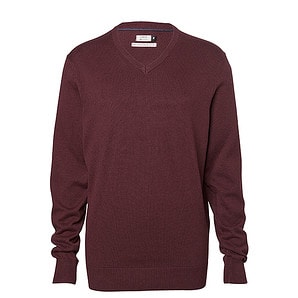 Australian Cotton V-Neck Jumper - Burgundy | Target Australia
