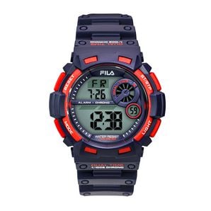 Fila Sports Digital Watch - Navy/Red | Target Australia