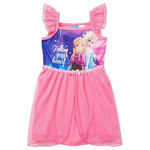 Girls' Disney Frozen Short Sleeve Tulle Nightie | Target Australia