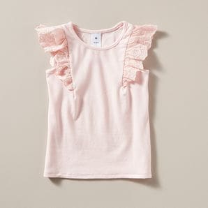 Frill Embroidered Tank | Target Australia