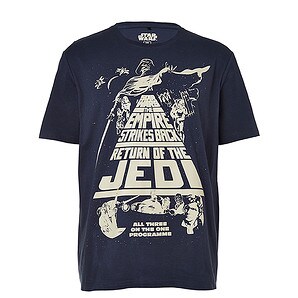 Men's Star Wars Short Sleeved Film Reel T-Shirt - Blue | Target Australia
