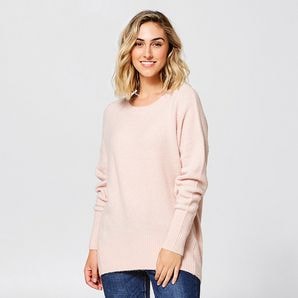 Crew Neck Jumper - Rose | Target Australia