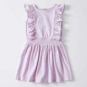 Ruffle Shirred Dress - Lilac | Target Australia