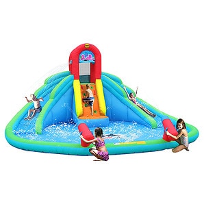 Happy Hop Ocean Park Inflatable Double Water Slide | Target Australia