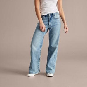 Wide Leg High Rise Full Length Denim Jeans | Target Australia