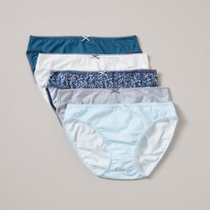 5 Pack Cotton/Elastane Bikini Briefs; Style: LBK183533 | Target Australia