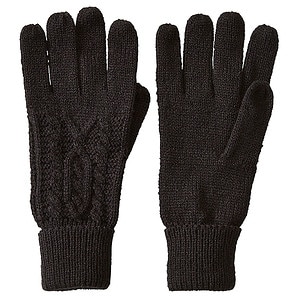 Cable Knit Gloves - Black | Target Australia