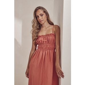 Preview Shirred Midi Sundress | Target Australia