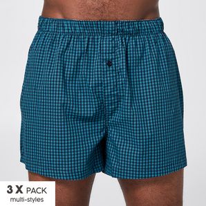 Maxx 3 Pack Woven Boxers | Target Australia