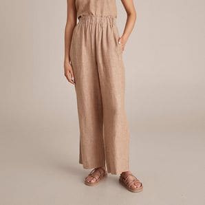 European Linen Wide Leg Pants | Target Australia