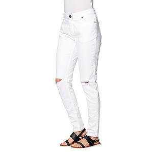 Lily Loves Ripped Knee Skinny Jeans - White | Target Australia
