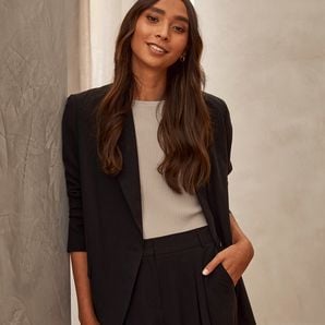 Preview Linen Blend Single Breasted Blazer | Target Australia
