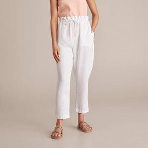 European Linen Tapered Pants | Target Australia