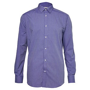 Men's Tailored Fit Keyline Shirt - Mid Blue | Target Australia