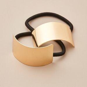2 Pack Gold Cuff Hair Ties | Target Australia