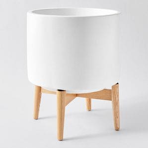 Jonas Pot on Wooden Stand | Target Australia