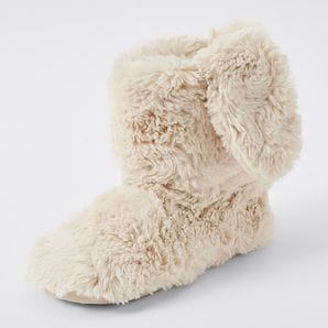 Seville Bunny Novelty Slipper Boots - Natural | Target Australia