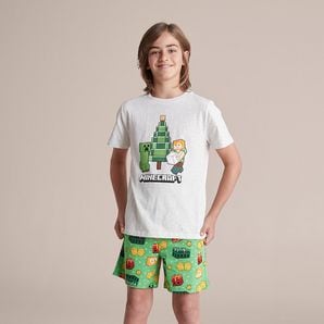 Christmas Minecraft Cotton Pyjama Set | Target Australia