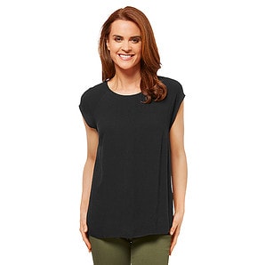 Split Back Shell Top - Black | Target Australia