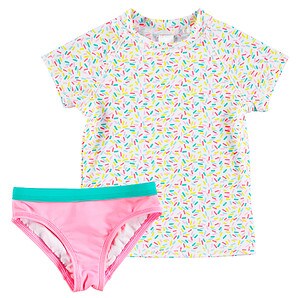 Girls' Confetti Print Rash Vest Set | Target Australia