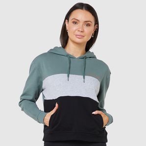 Mossimo Jump Fleece Panelled Hoodie Jumper - Green | Target Australia
