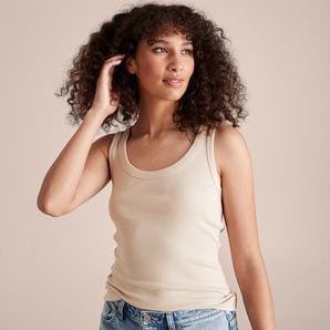 Organic Cotton Ribbed Tank Top | Target Australia