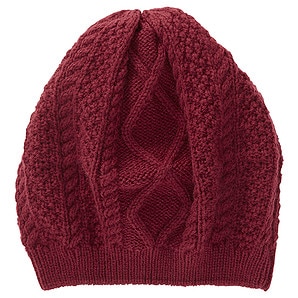 Cable Knit Beret - Red | Target Australia