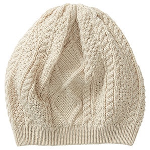 Cable Knit Beret - Oatmeal | Target Australia