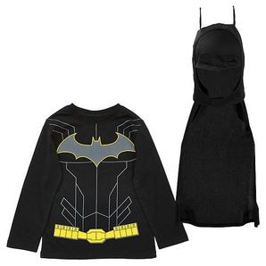 Batman Long Sleeve Costume T-Shirt With Cape | Target Australia