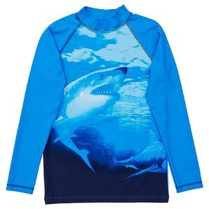 Long Sleeve Photographic Shark Rash Vest | Target Australia