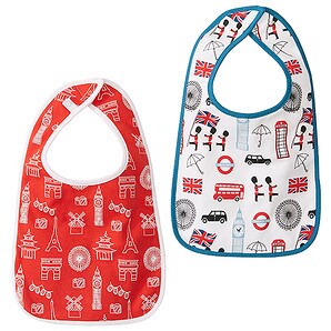 2 Pack Toddler Bibs - London | Target Australia