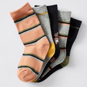 5 Pack Maxx Crew Socks | Target Australia