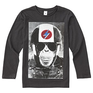 Boys' Long Sleeve Monkey Helmet Print Top | Target Australia