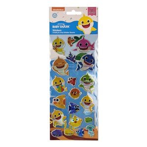 3 Pack Baby Shark Puffy Stickers | Target Australia