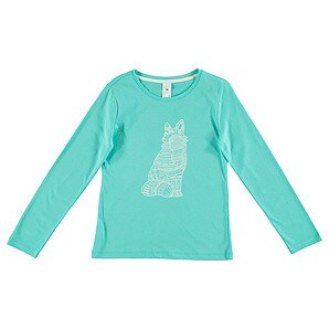 Long Sleeve Fox Line Print Top | Target Australia