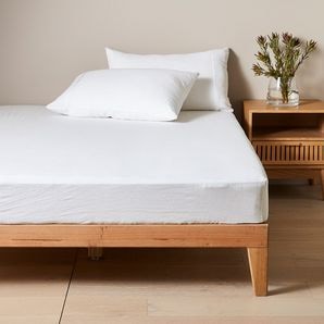 Premium Linen Fabric Fitted Sheet | Target Australia