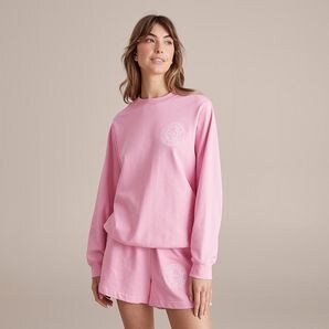 Active French Terry Long Sleeve Crew Jumper | Target Australia