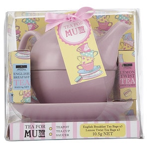 Ceramic Tea Pot + Tea Bag Set | Target Australia